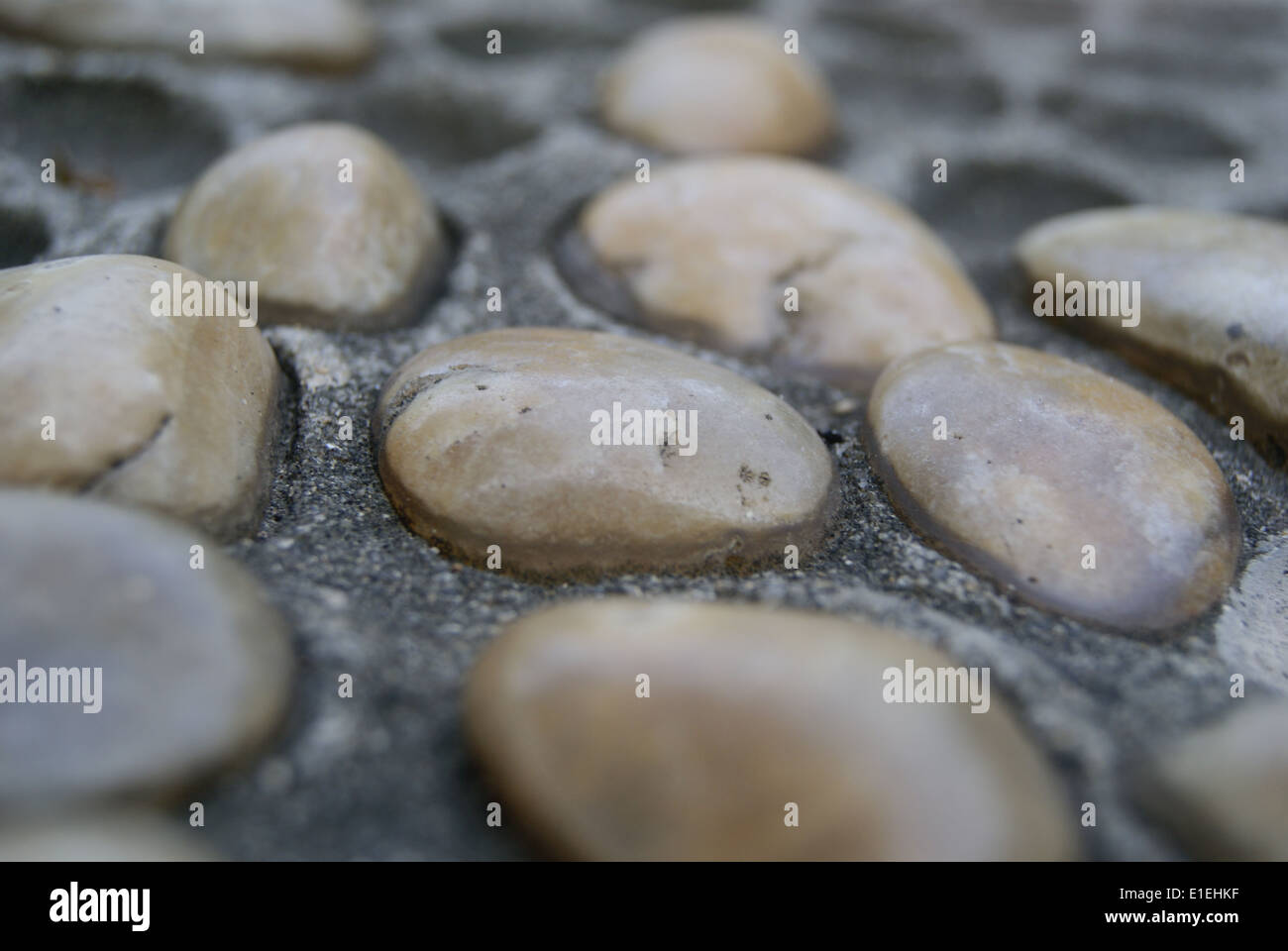 A close-up of cobblestone ground Stock Photo - Alamy