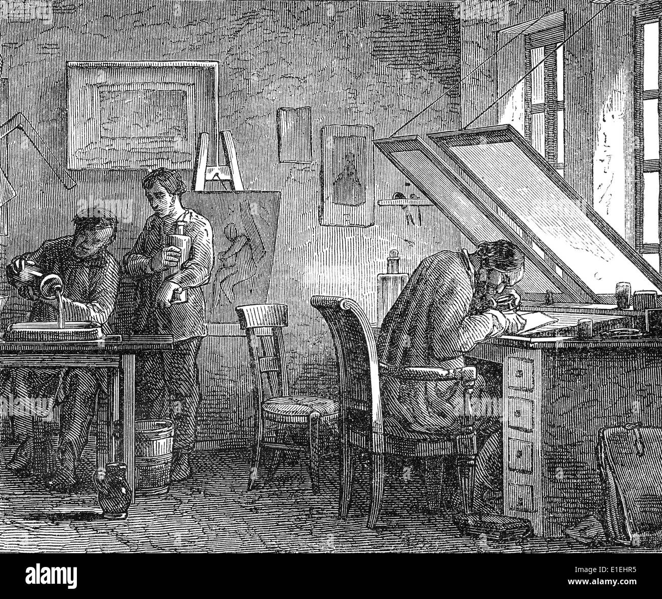 Media in the 19th century hi-res stock photography and images - Alamy