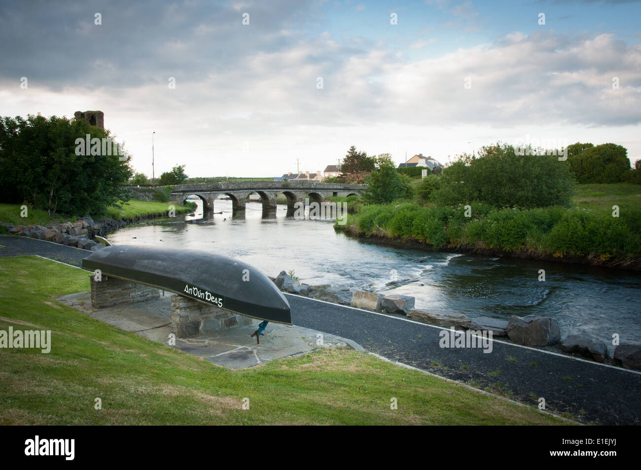 The River and Bridge at Doonbeg County Clare in the West of Ireland ...