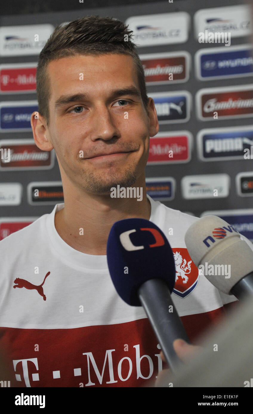 Player of the Czech national soccer team Lukas Hejda is seen during a ...