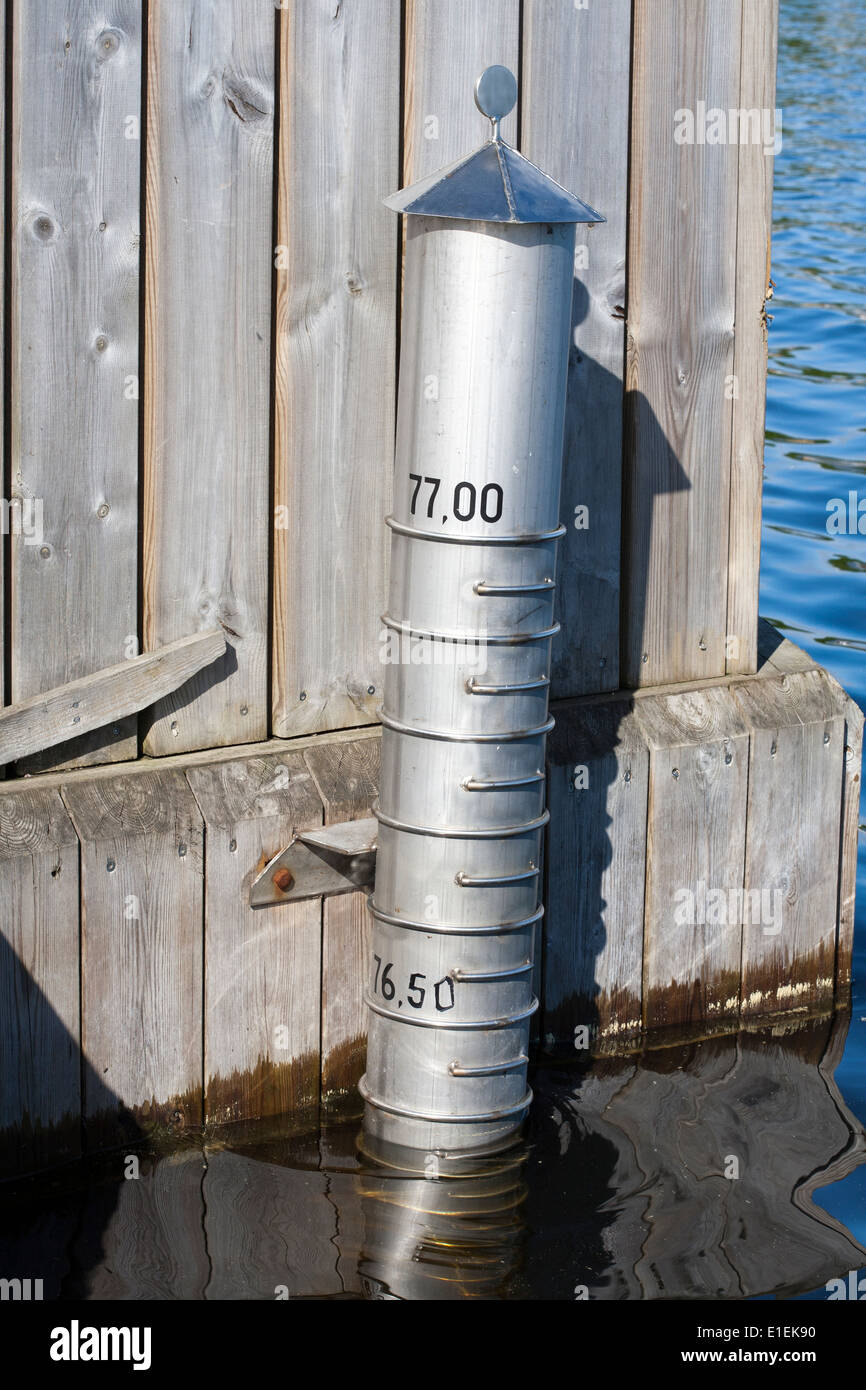 water level scale, Lappeenranta Finland Stock Photo - Alamy