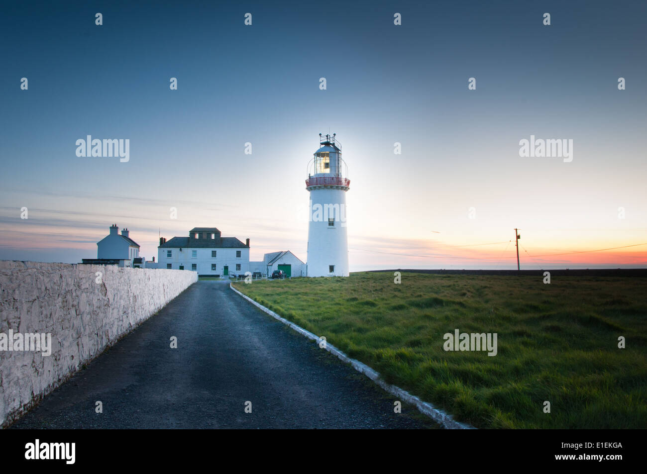 Loop Head Lighthouse at Sunset Stock Photo - Alamy