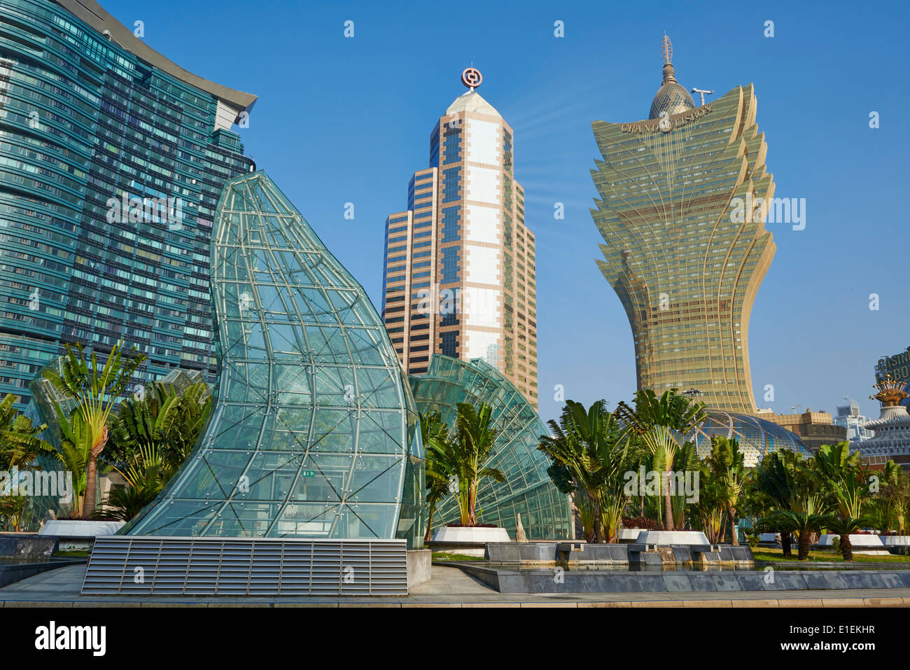 Skyline Grand Lisboa Grand Lisboa Hotel And Casino At Dusk Our