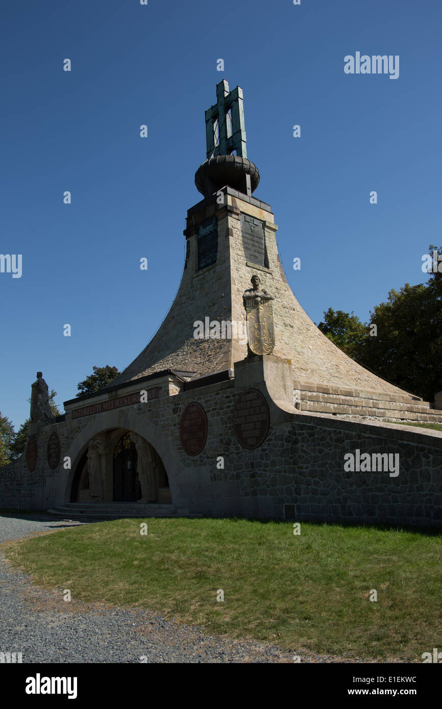 Memorial the Monument of Peace on the Pratzen Heights scene of fighting ...
