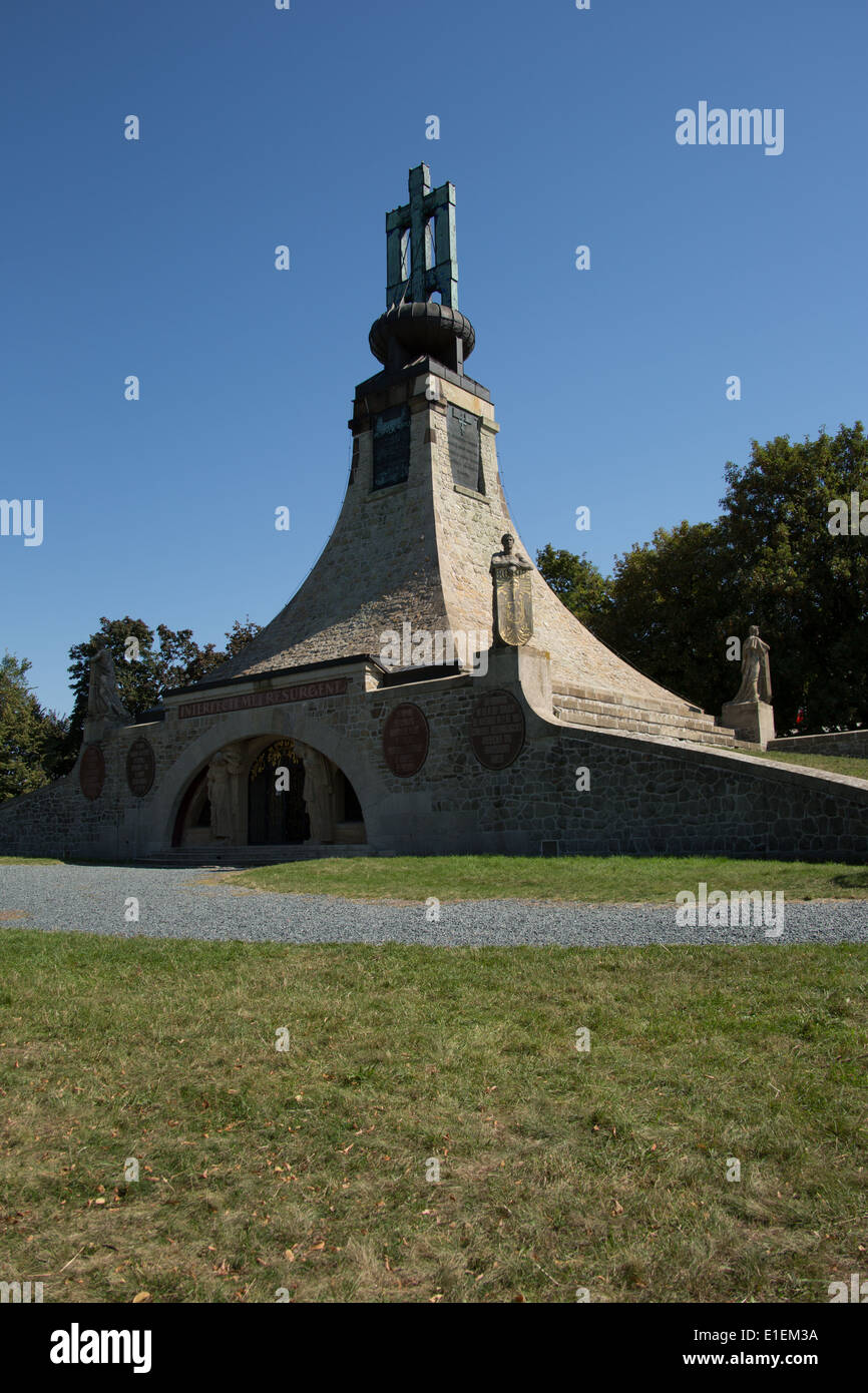 Memorial the Monument of Peace on the Pratzen Heights scene of fighting ...
