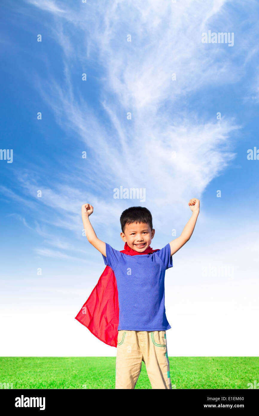 Blue hero suit hi-res stock photography and images - Alamy