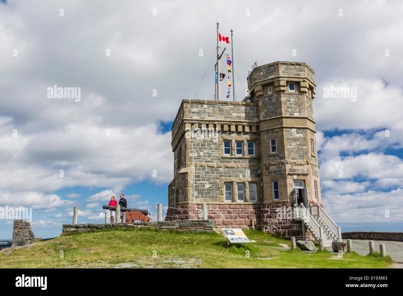 Cabot Tower, Signal Hill National Historic Site, St. John's Stock Photo ...