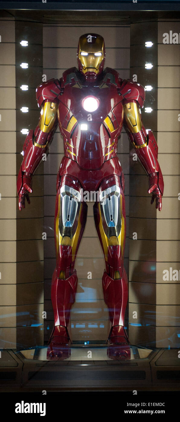 Manhattan, New York, USA. 30th May, 2014. A model of Iron Man at the ...