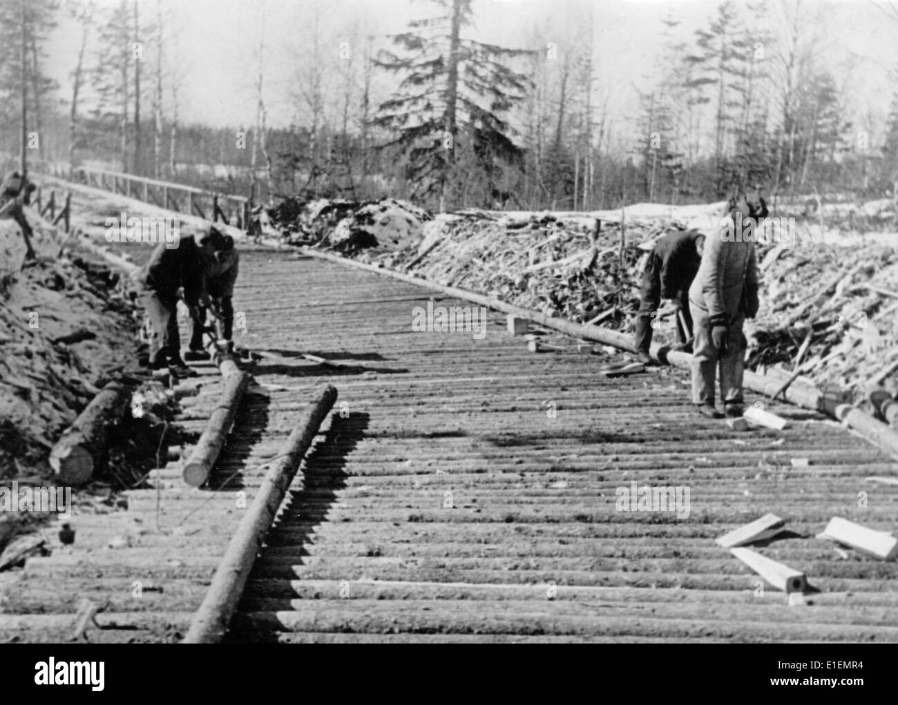Corduroy roads hi-res stock photography and images - Alamy
