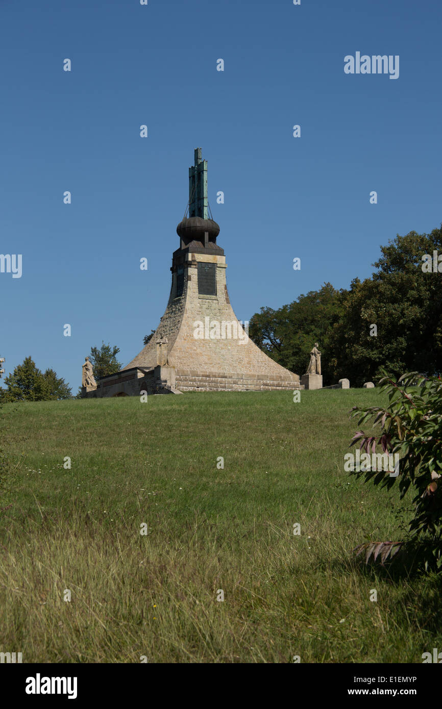 Memorial the Monument of Peace on the Pratzen Heights scene of fighting ...