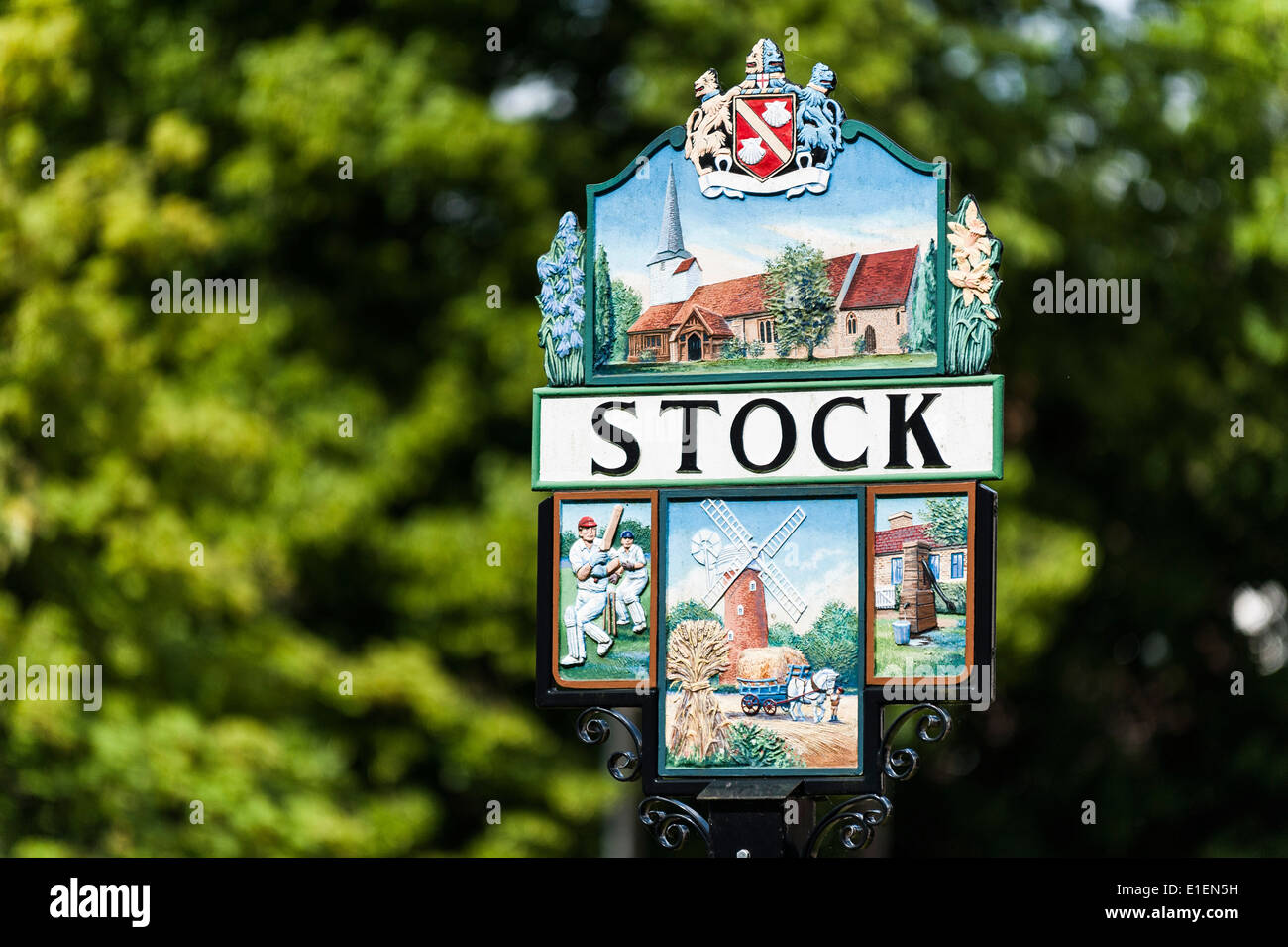 The Stock Village sign Stock Photo - Alamy