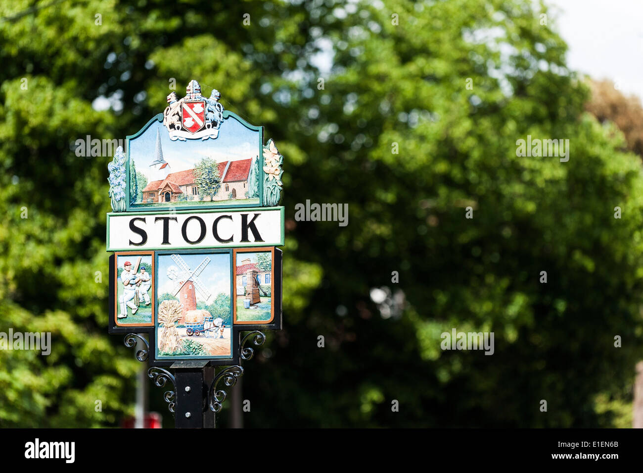 The Stock Village sign Stock Photo - Alamy