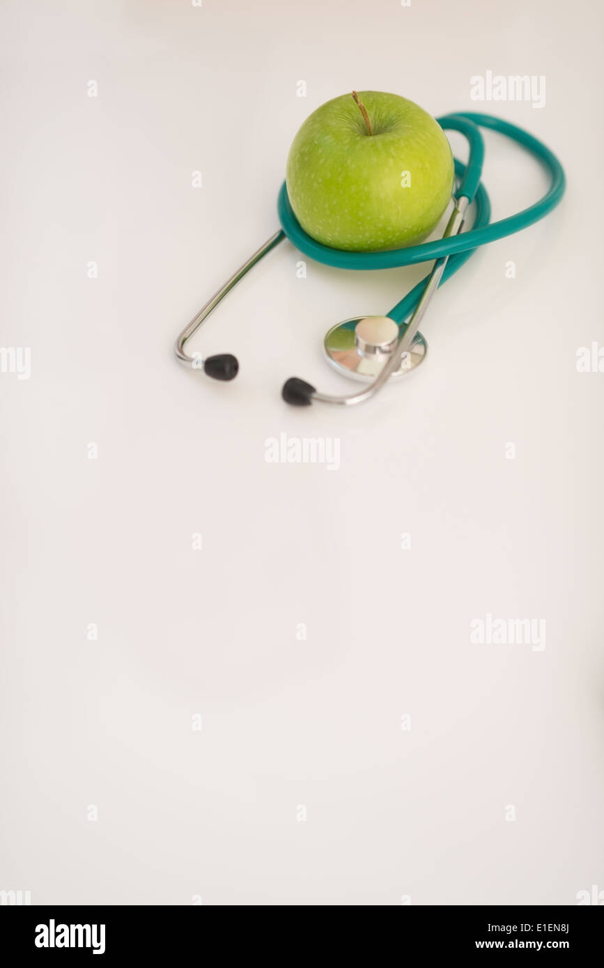 Apple stethoscope diet nutrition hi-res stock photography and images ...
