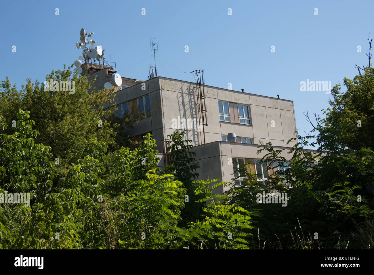 Old Soviet Radar station on the Pratzen Heights scene of fighting in ...