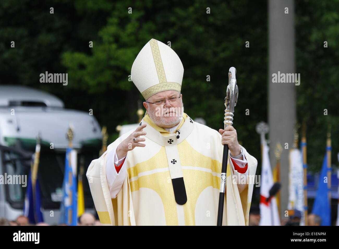 Regensburg, Germany. 1st June 2014. Reinhard Marx, the Cardinal ...
