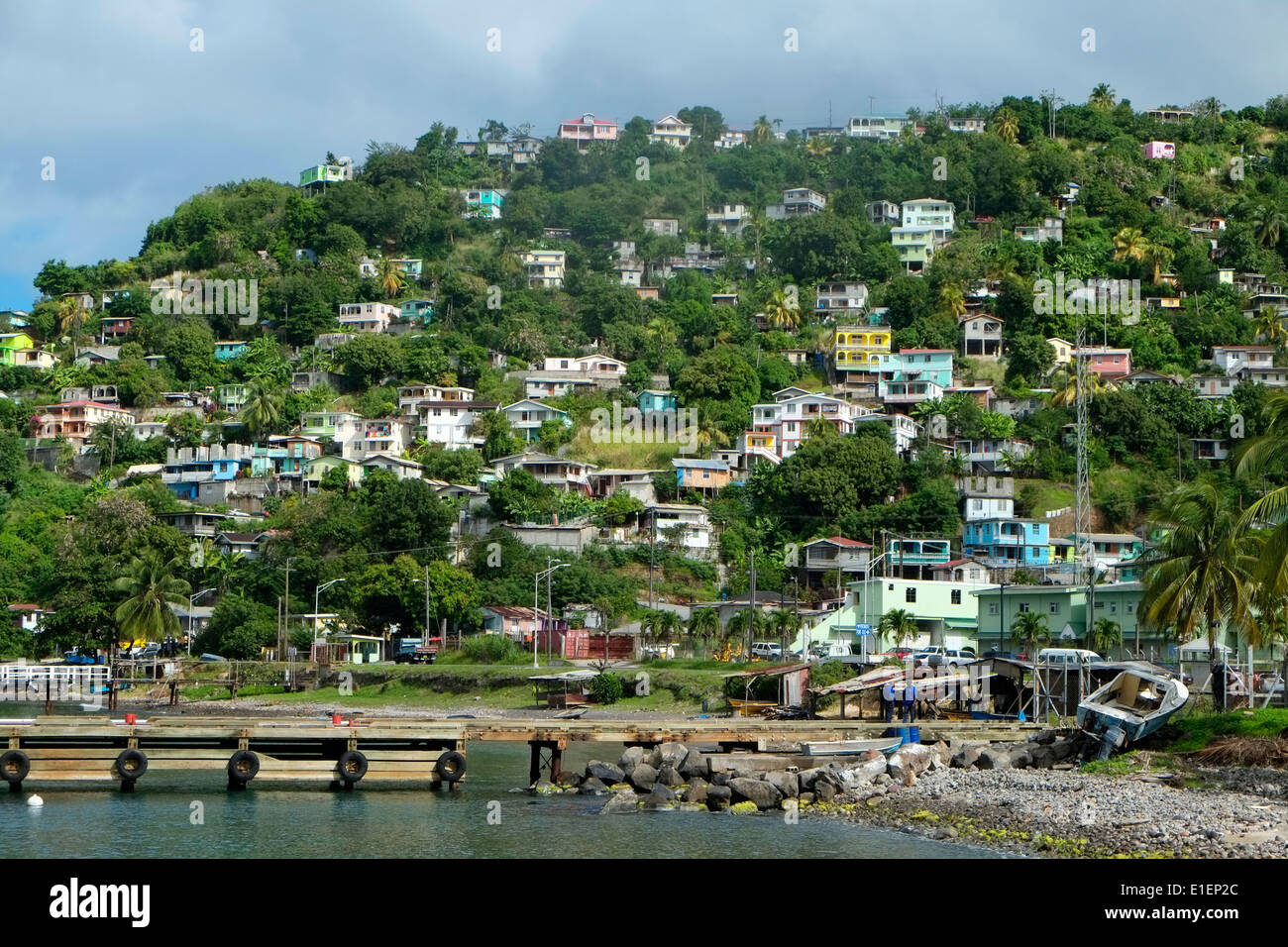 Old roseau market hi-res stock photography and images - Alamy