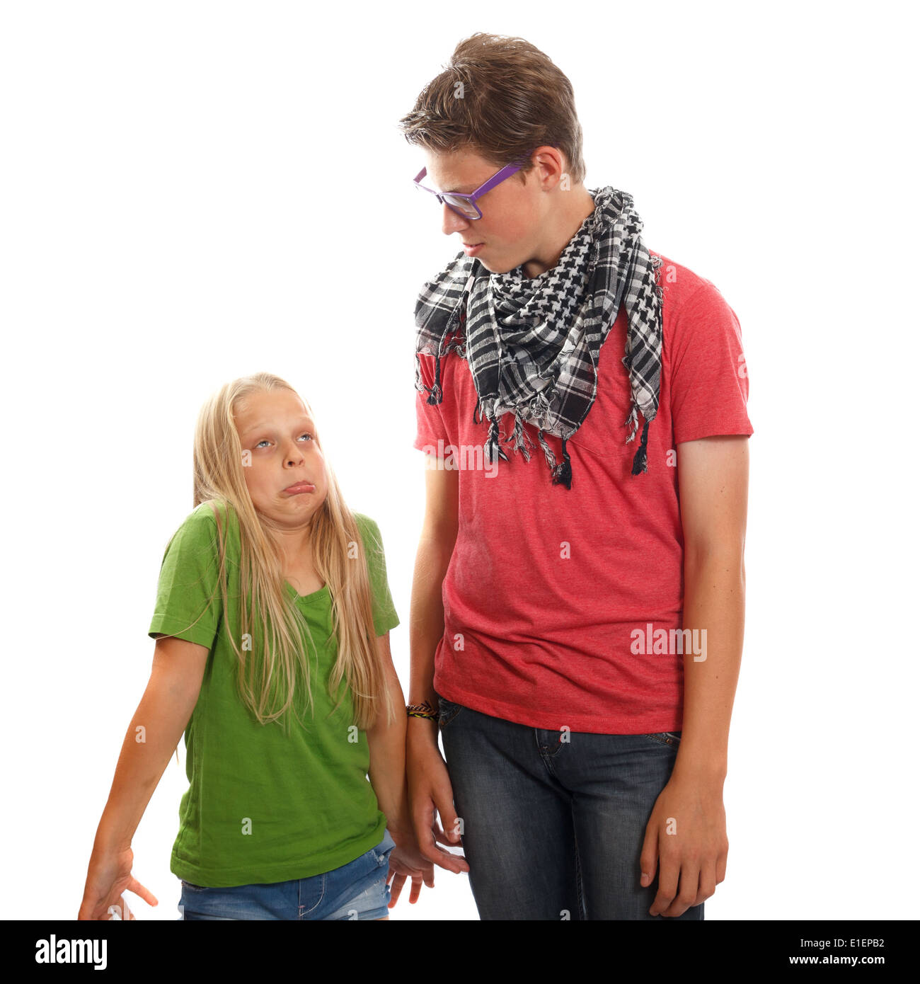 Teen boy and girl hi-res stock photography and images - Alamy
