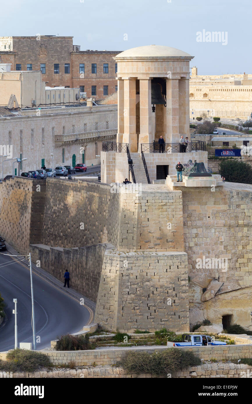 The Seige Bell Memorial, Malta Stock Photo - Alamy