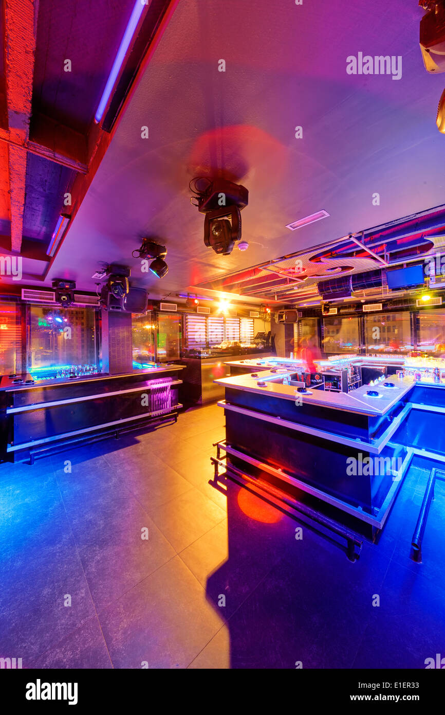 interior of night club with vivid colors Stock Photo - Alamy