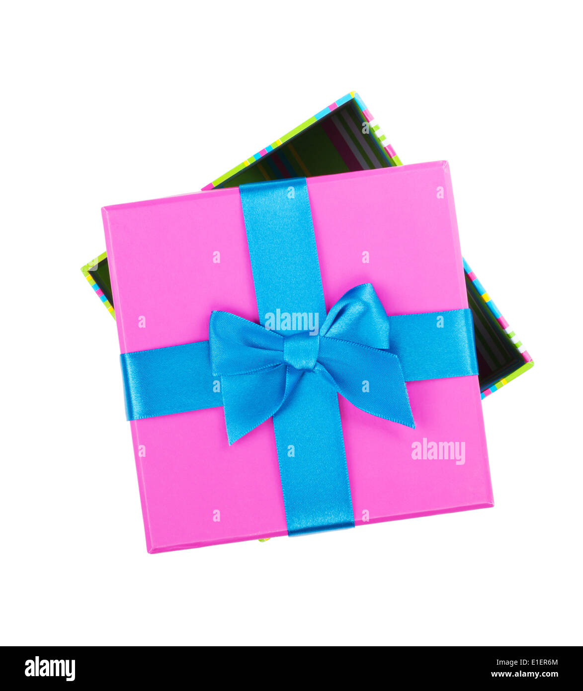 Colorful gift box. Isolated on white background Stock Photo - Alamy