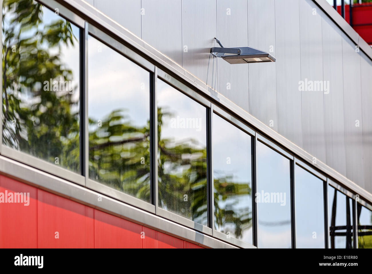 details of aluminum facade and aluminum panels Stock Photo - Alamy