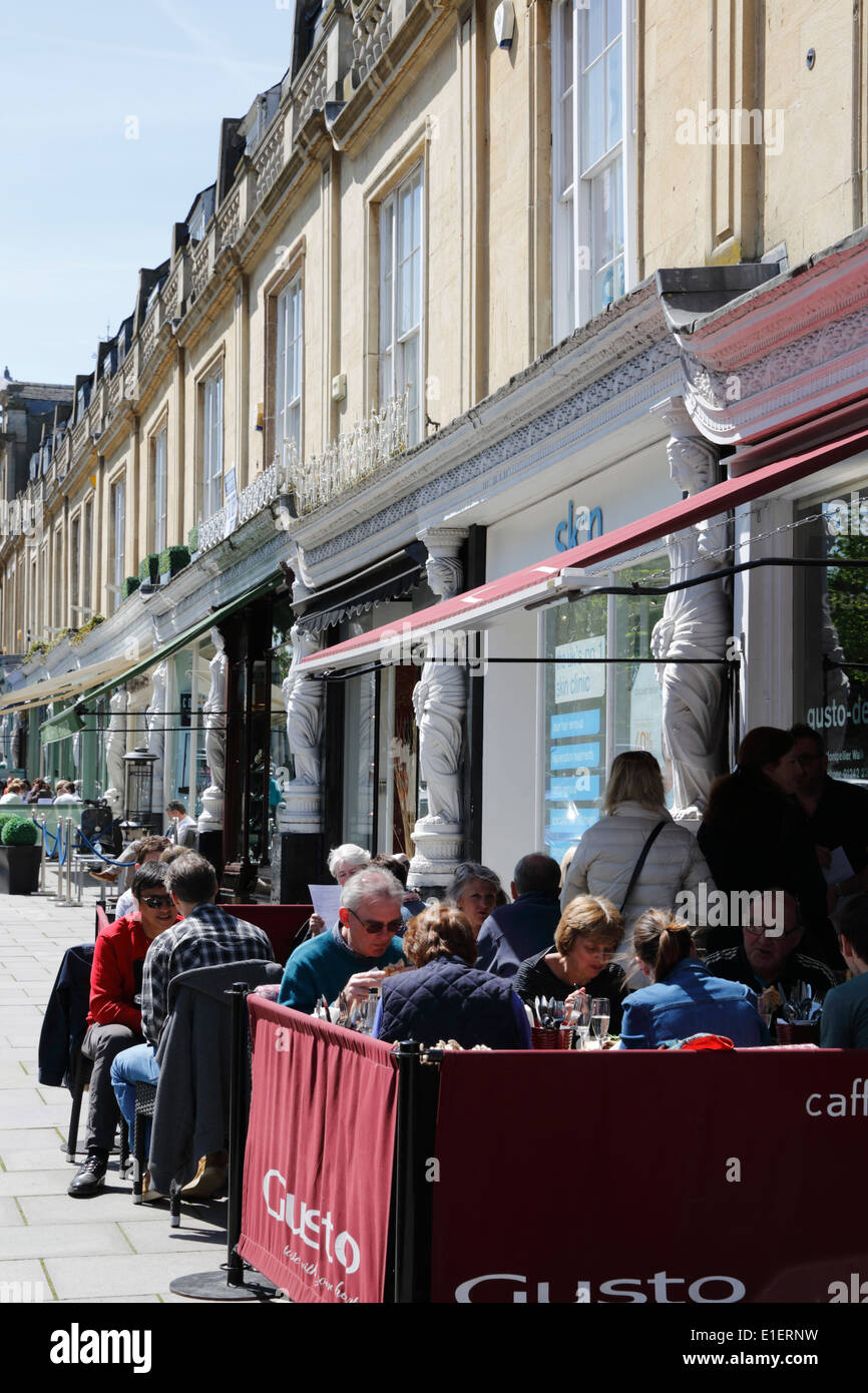 Cafe along Montpellier Walk Stock Photo - Alamy