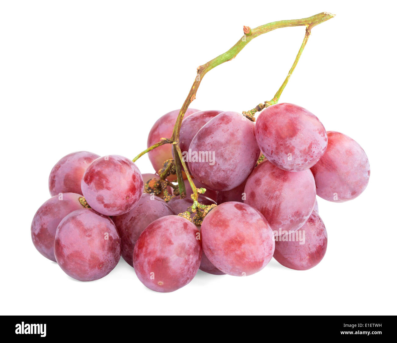 Grapes on a white background, isolated Stock Photo - Alamy