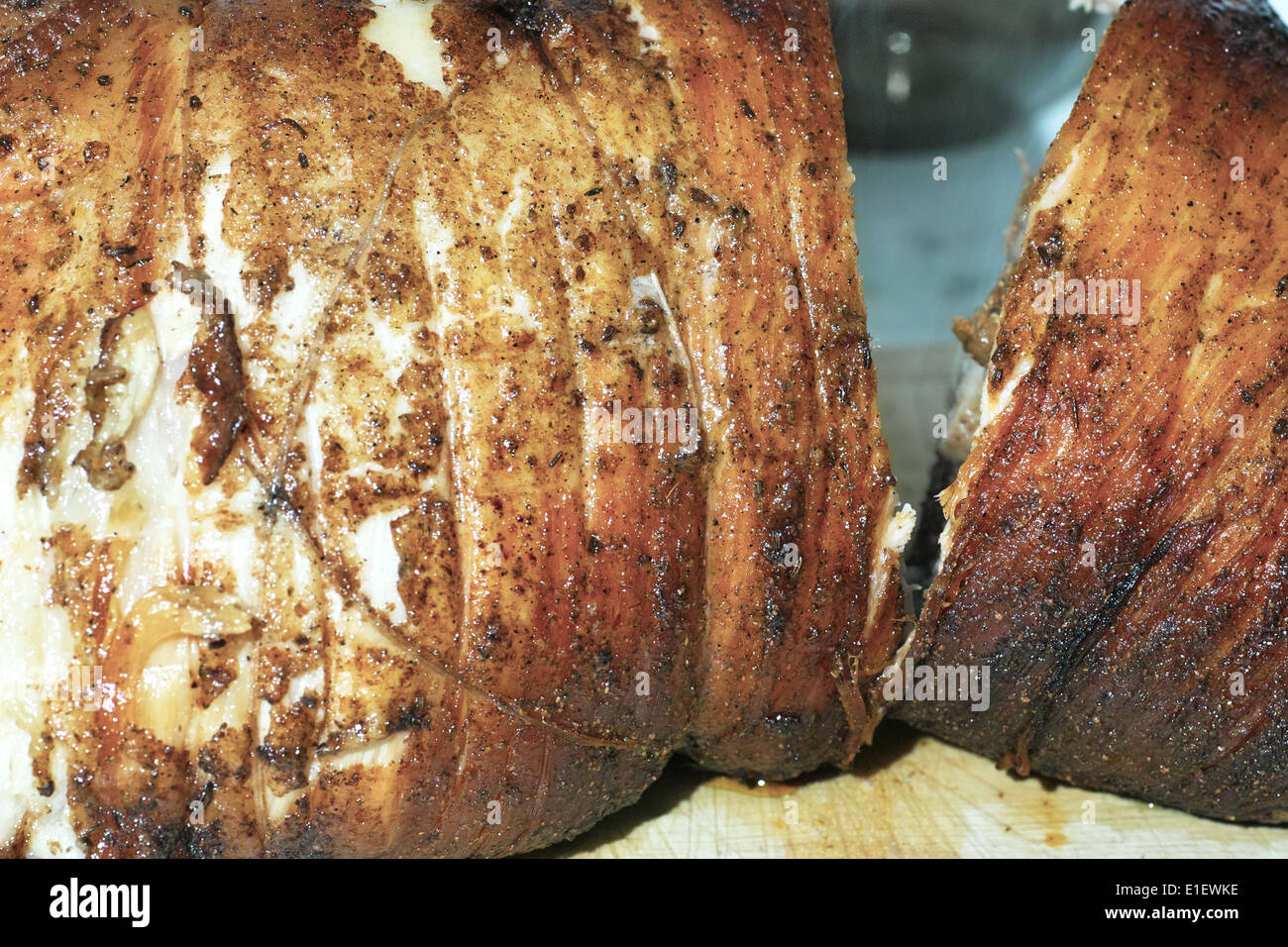 In Polish cuisine, on the Polish table. Bacon roast Stock Photo - Alamy