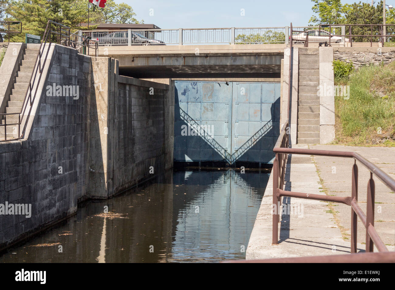 View of lock 34 in Fenelon Falls Ontario along the Trent-Severn ...