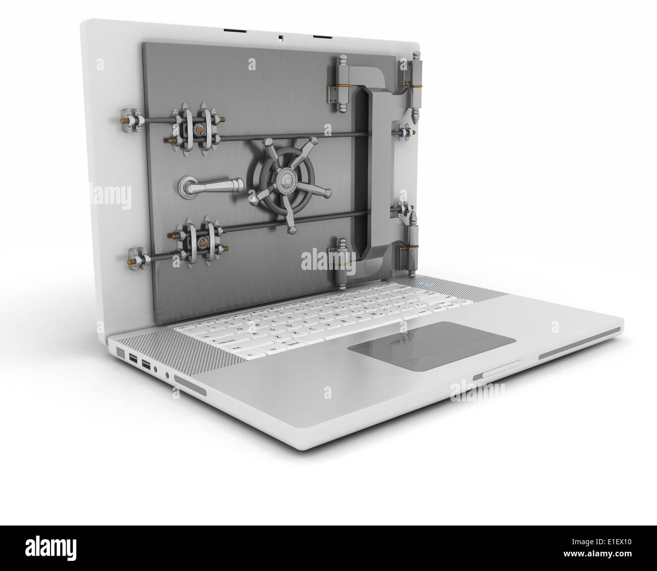 3d render of computer security Stock Photo - Alamy