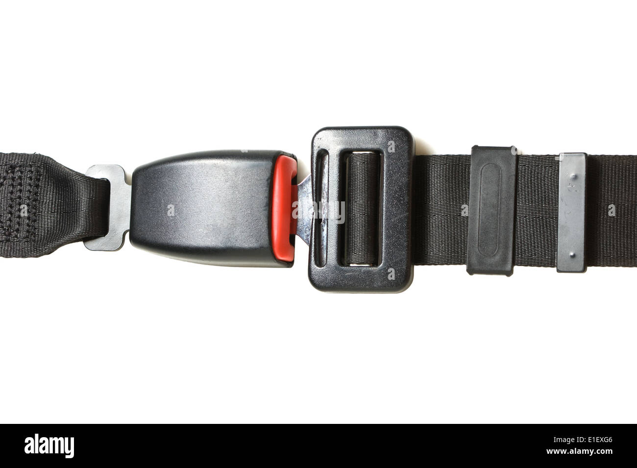 automobile safety belt isolated on a white background Stock Photo - Alamy