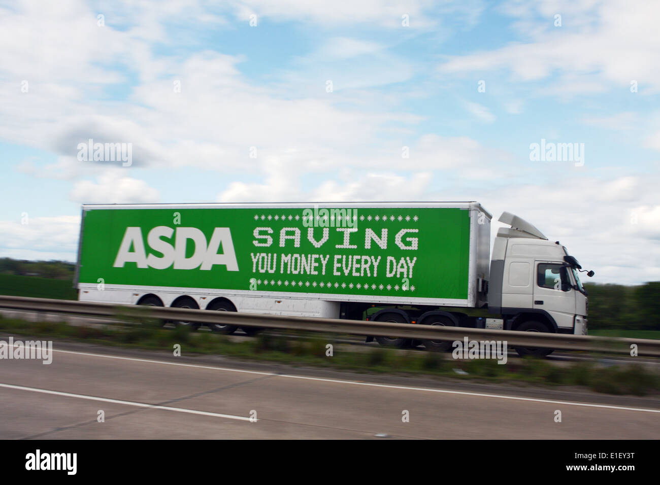 Asda delivery truck on road hi-res stock photography and images - Alamy