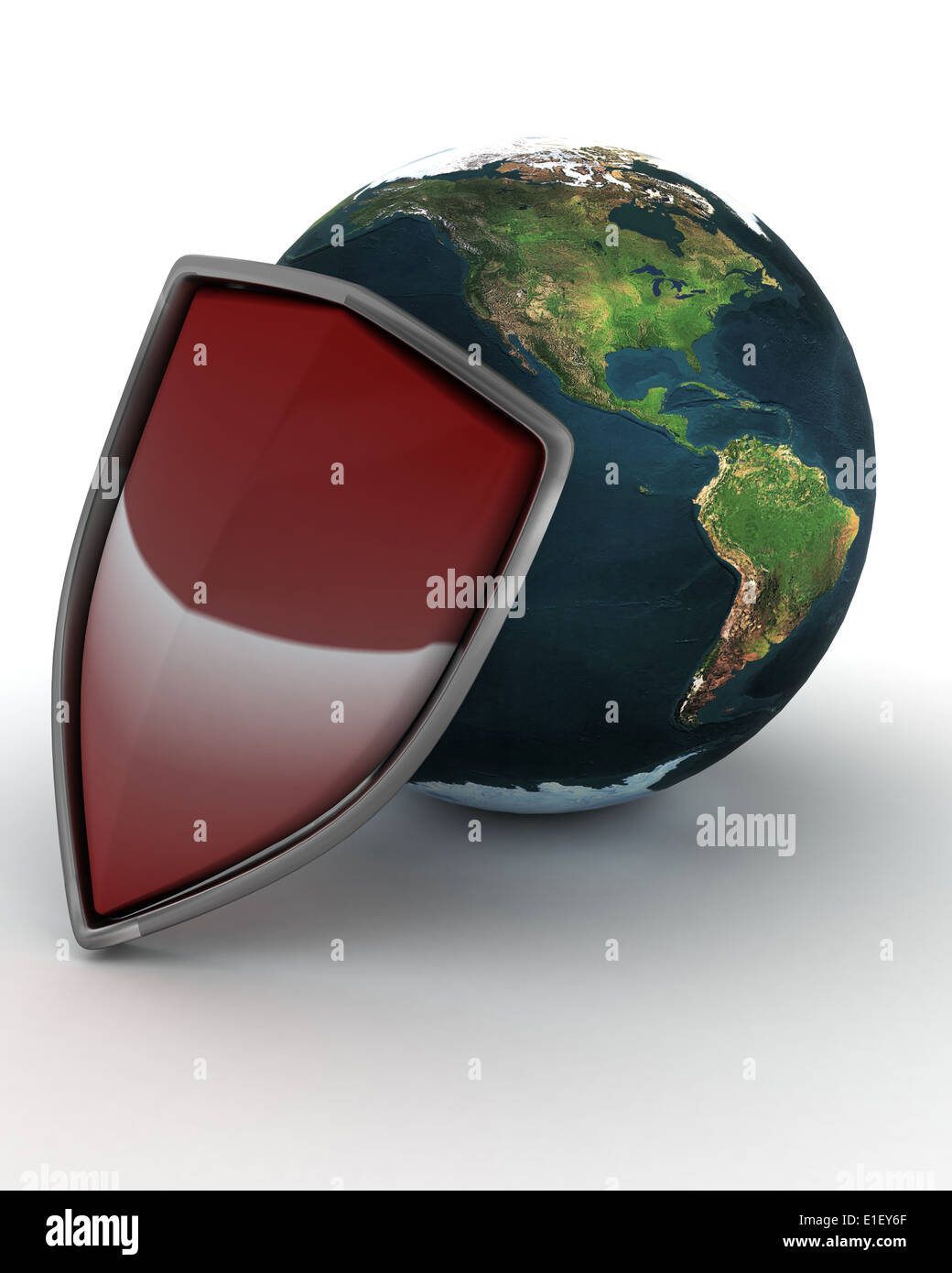 Globe shield hi-res stock photography and images - Alamy