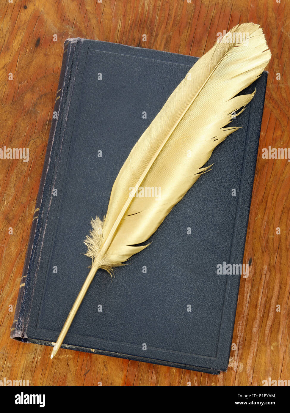 Blue gold pen hi-res stock photography and images - Alamy