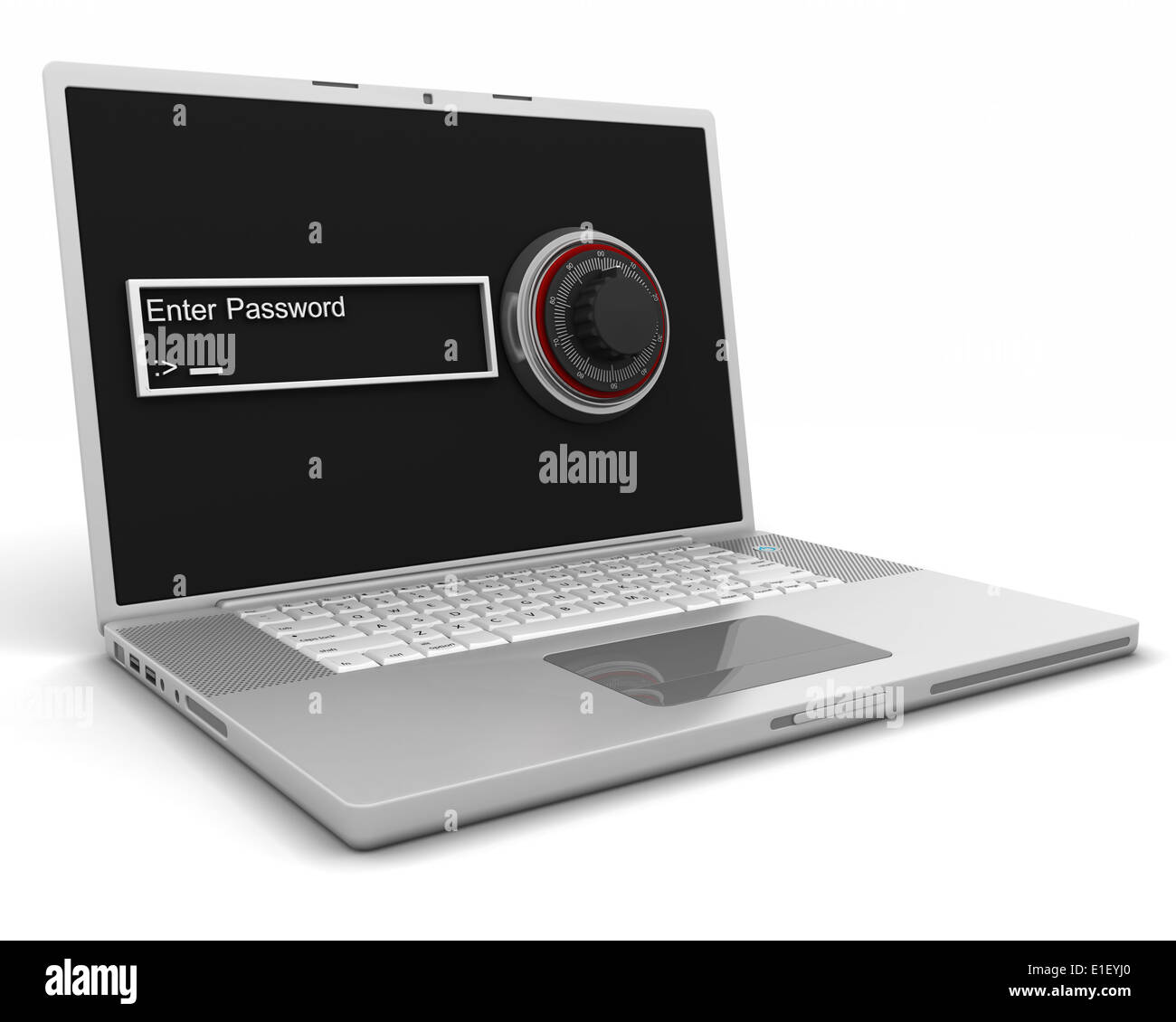 3d render of computer security Stock Photo - Alamy