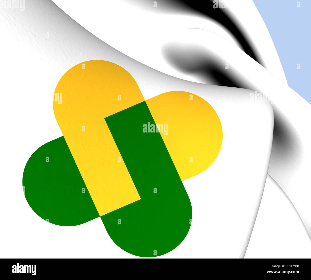 Flag of Champagne-Ardenne, France. Close Up Stock Photo - Alamy