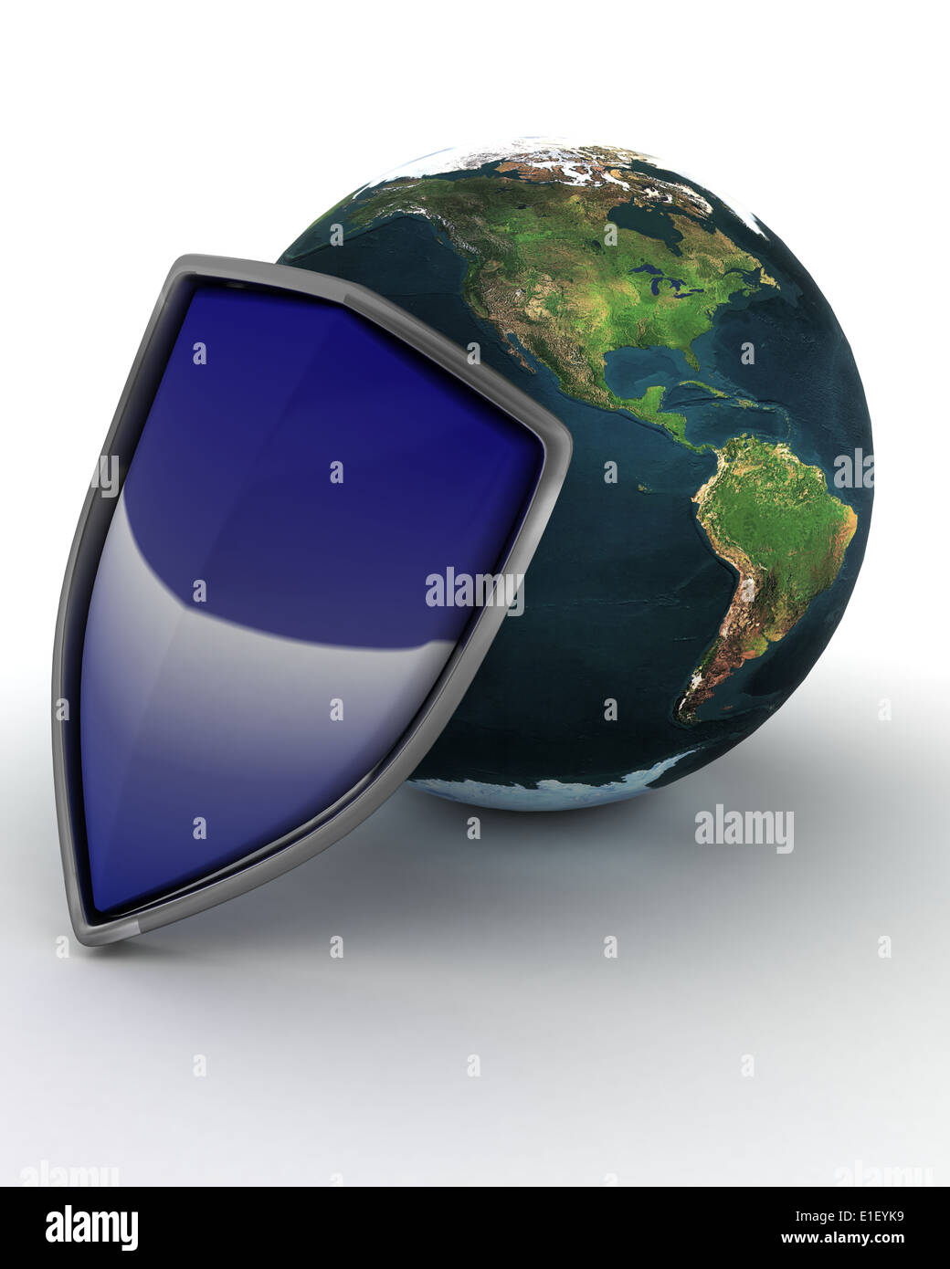 Globe shield hi-res stock photography and images - Alamy
