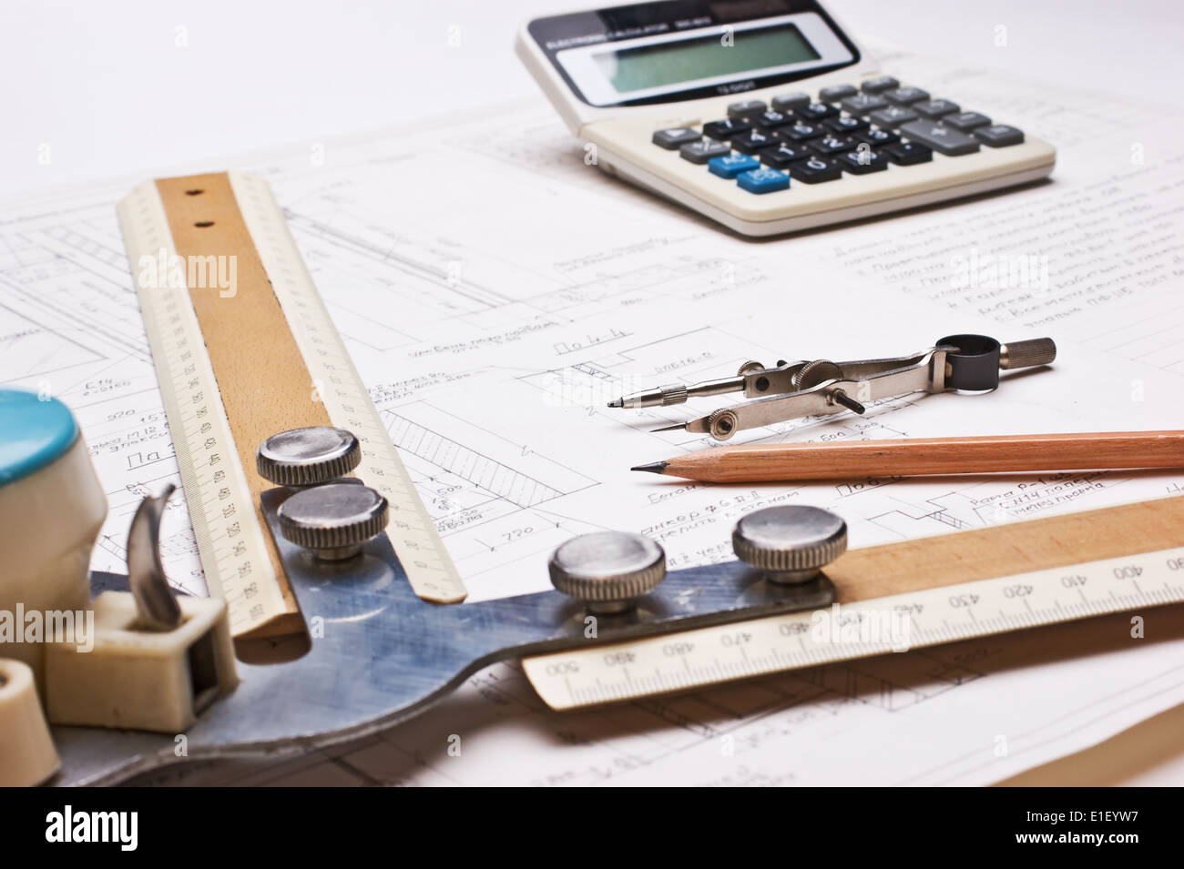 Vintage drafting instruments hi-res stock photography and images - Alamy