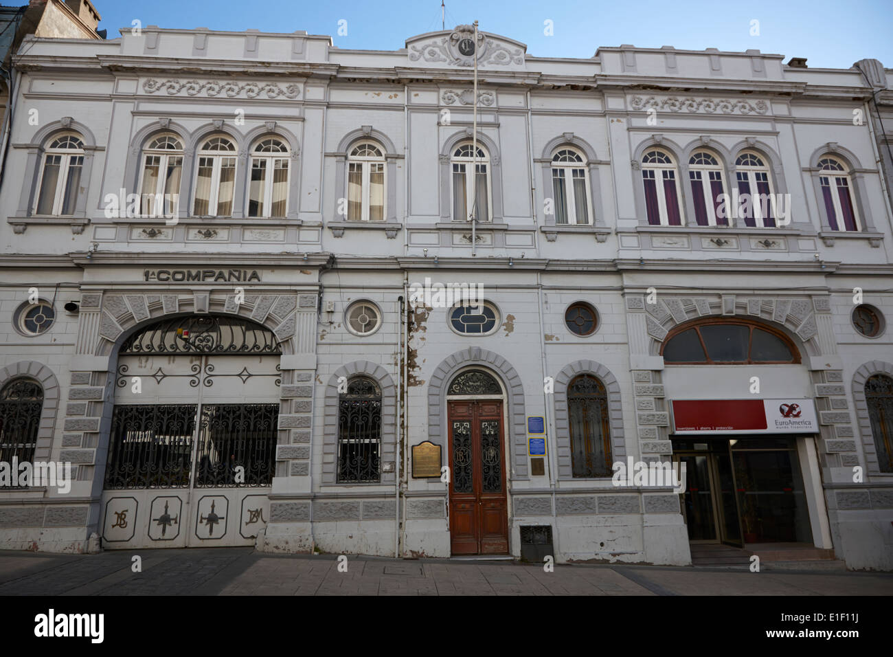 1a compania de bomberos first fire station Punta Arenas Chile Stock ...