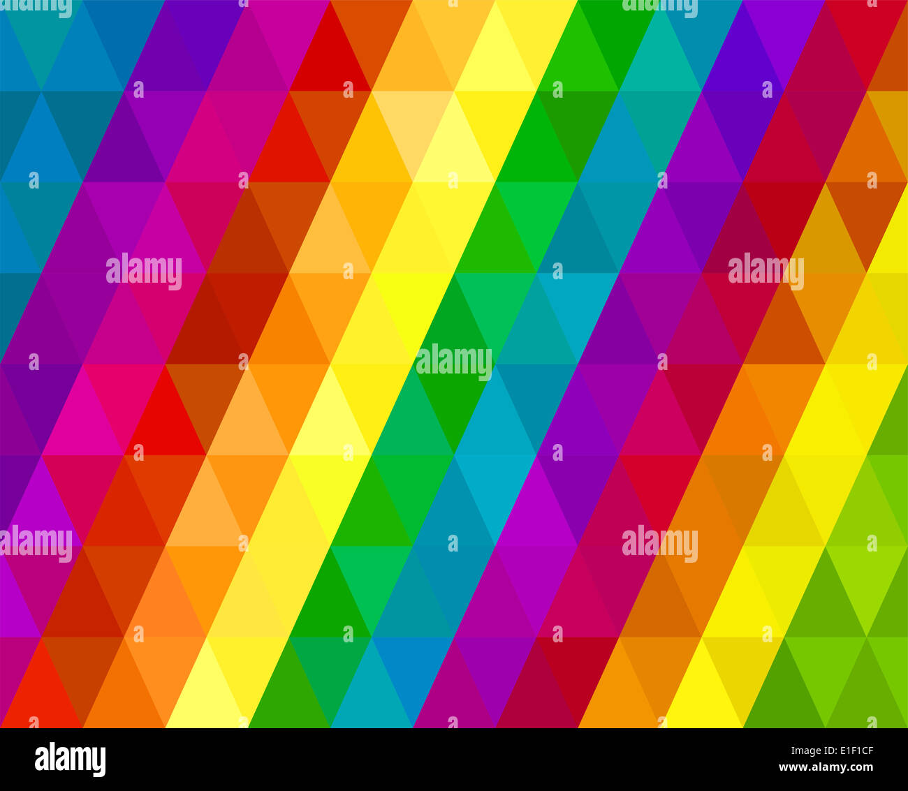Retro Rainbow Triangles Background Spectrum Vector Illustration Stock Photo - Alamy