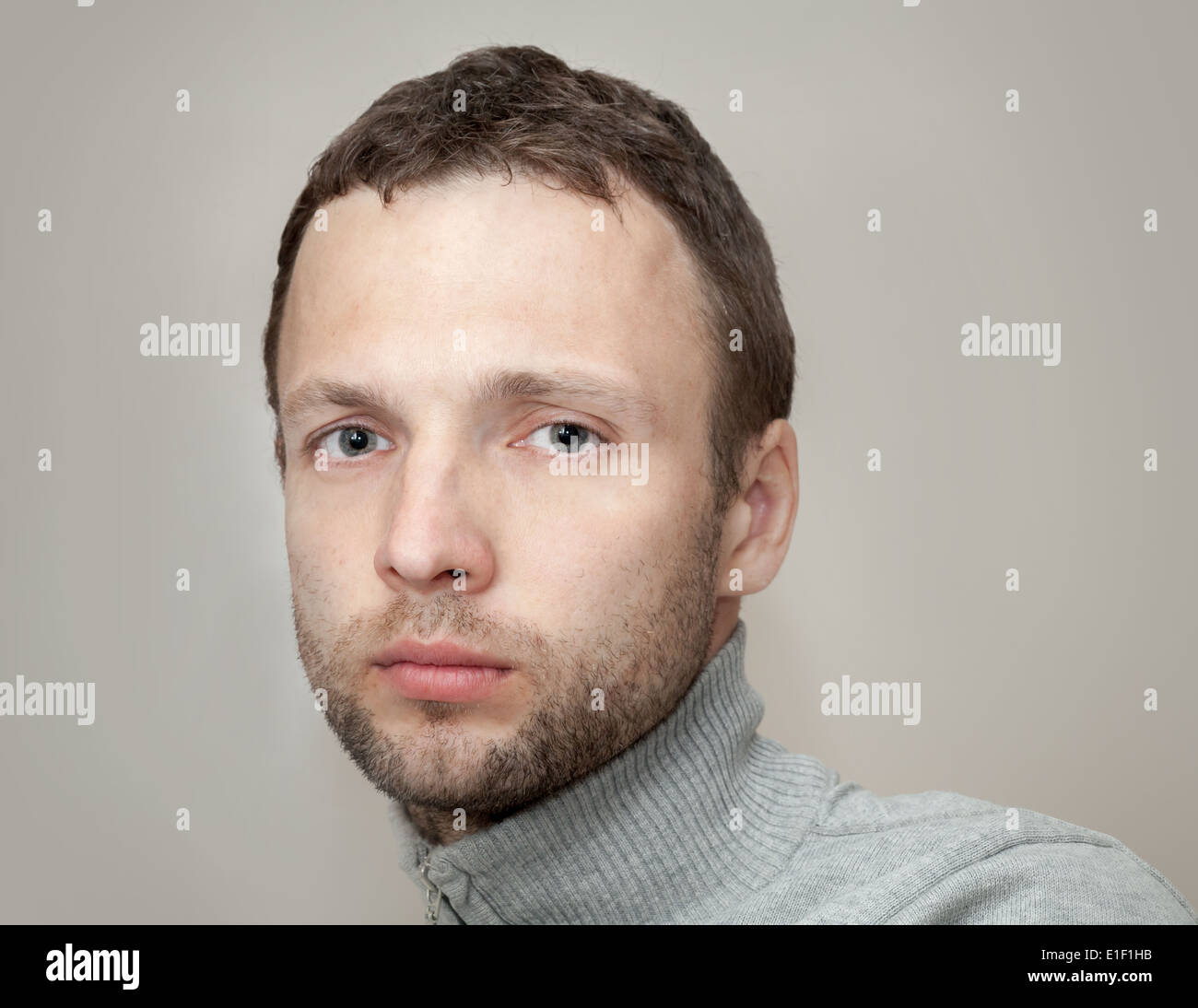 Man face close up model studio hi-res stock photography and images - Alamy