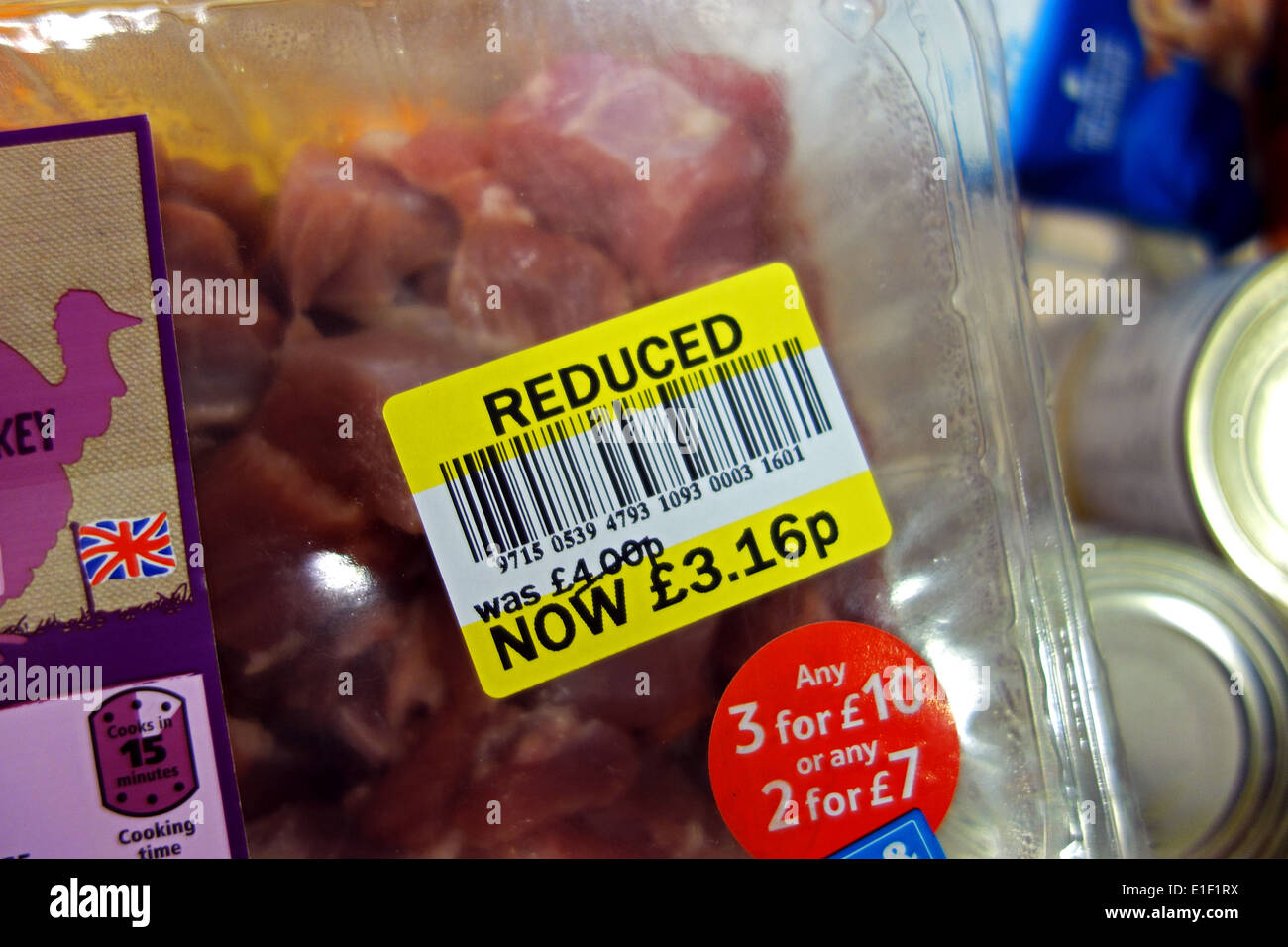 reduced price goods in supermarket Stock Photo - Alamy