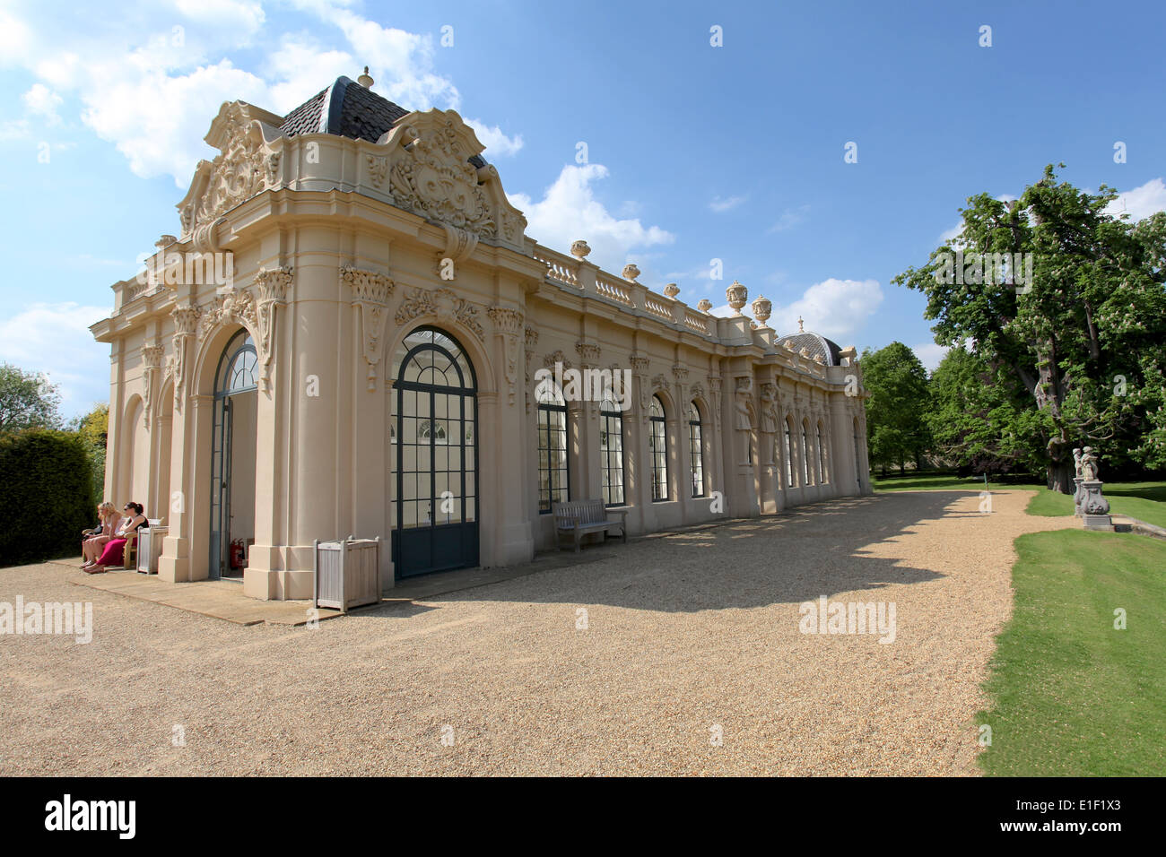 The Orangery building at Wrest Park in Silsoe, Bedfordshire Stock Photo ...
