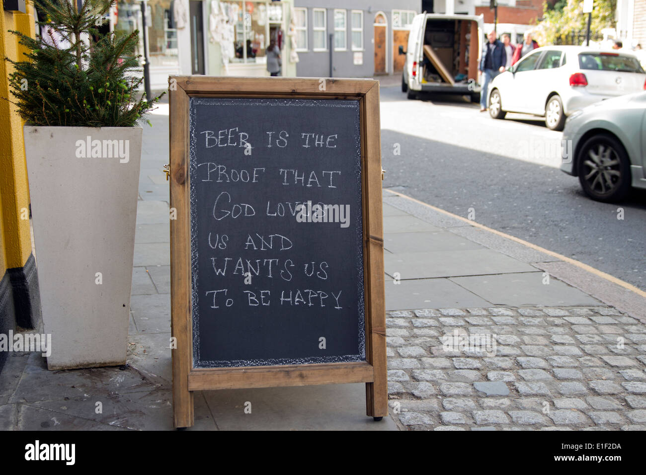 Beer is Proof Stock Photo - Alamy