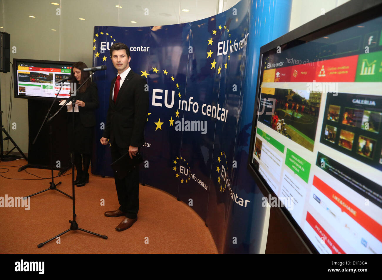 Sarajevo, Bosnia and Herzegovina (BiH). 2nd June, 2014. Leader of the ...