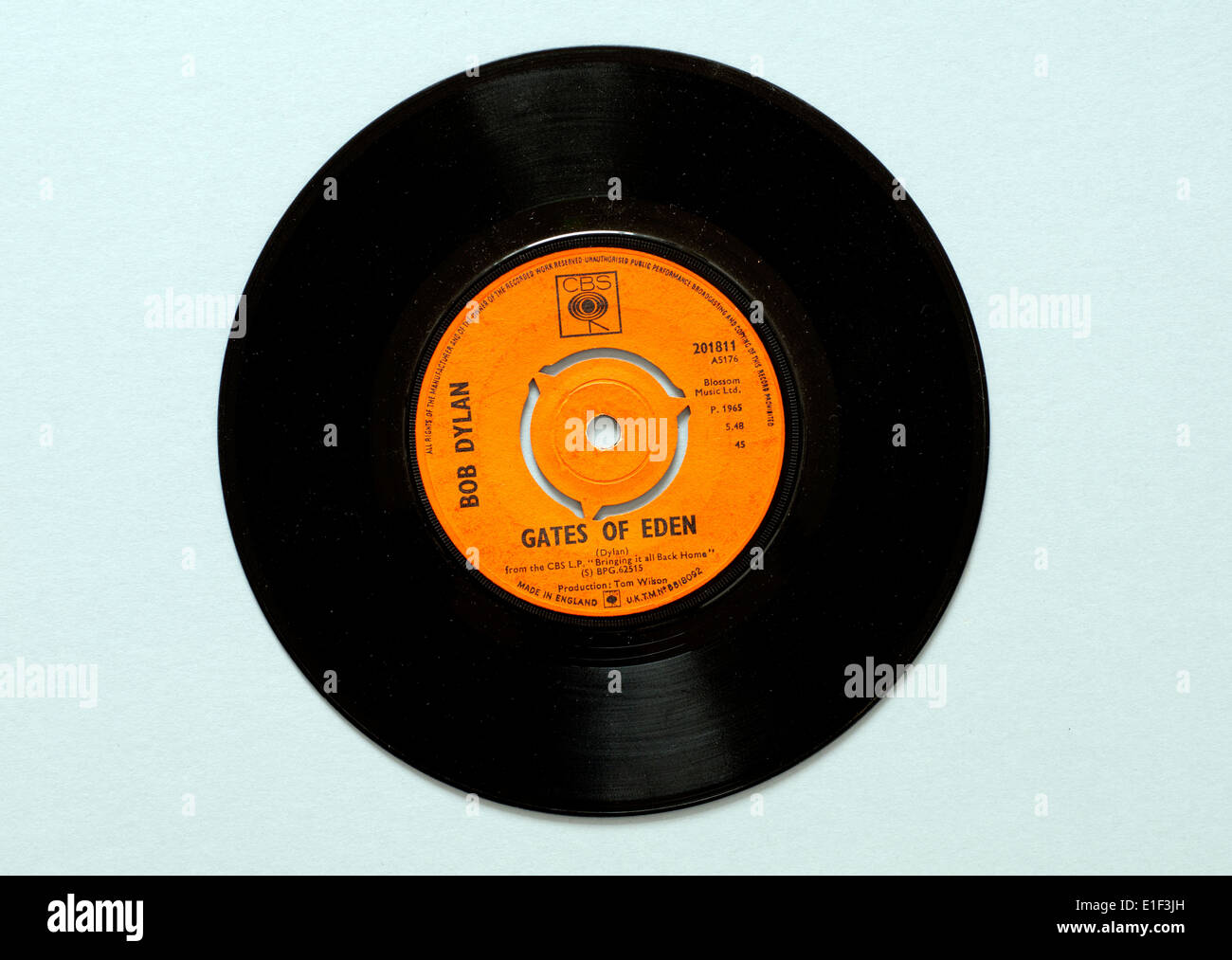 Record vinyl 45 rpm single cbs label hi-res stock photography and ...