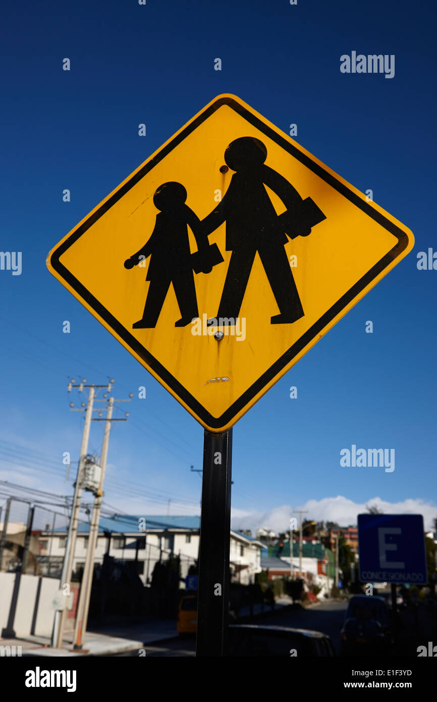 yellow diamond road traffic warning sign of children crossing near ...
