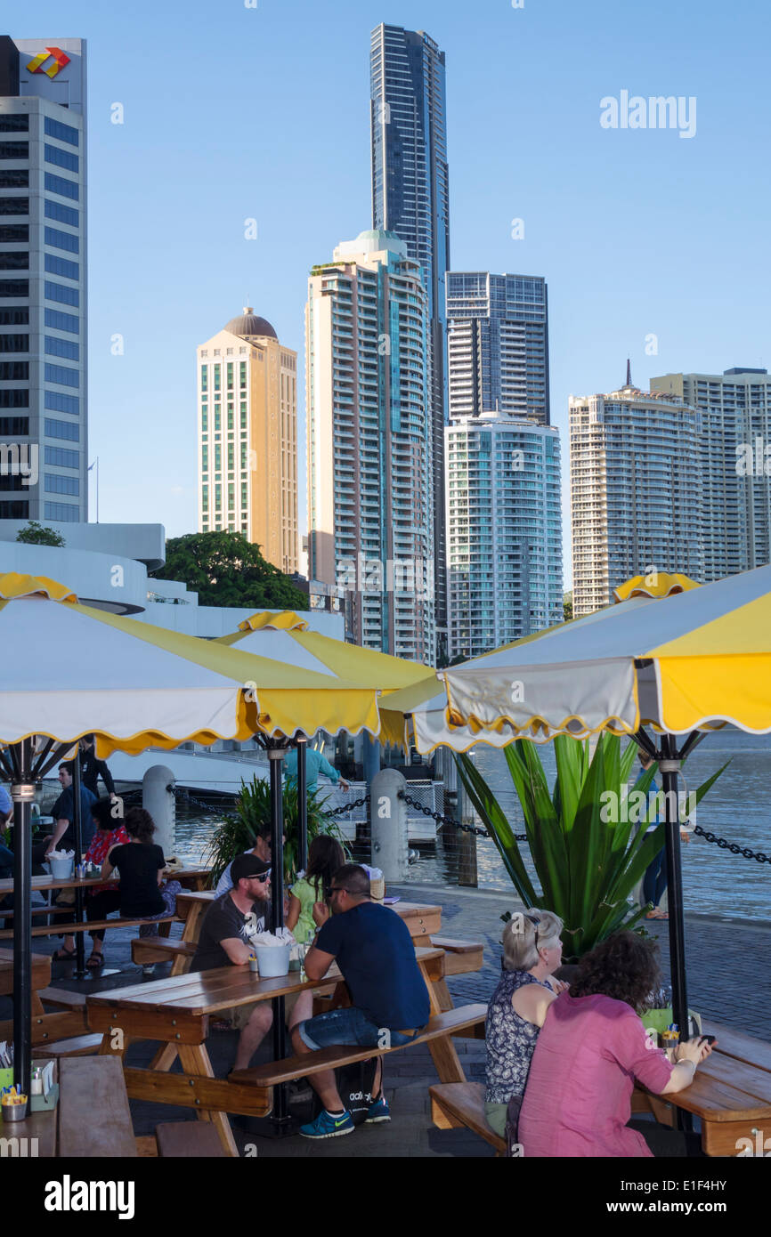 Brisbane Australia,Eagle Street Pier,Brisbane River,Riverside Centre ...