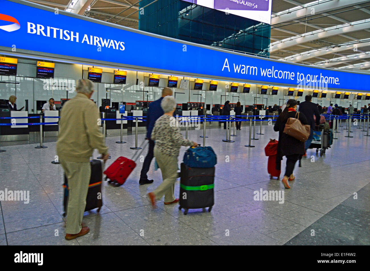 View of Terminal 5 Departures at Heathrow Airport, London Borough of ...