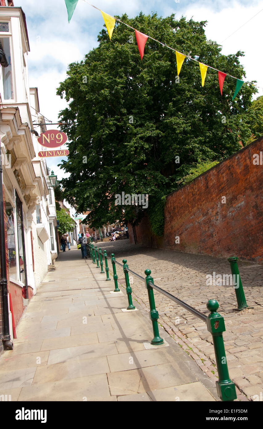 The Famous Steep Hill in Lincoln City Centre, Lincolnshire England UK ...